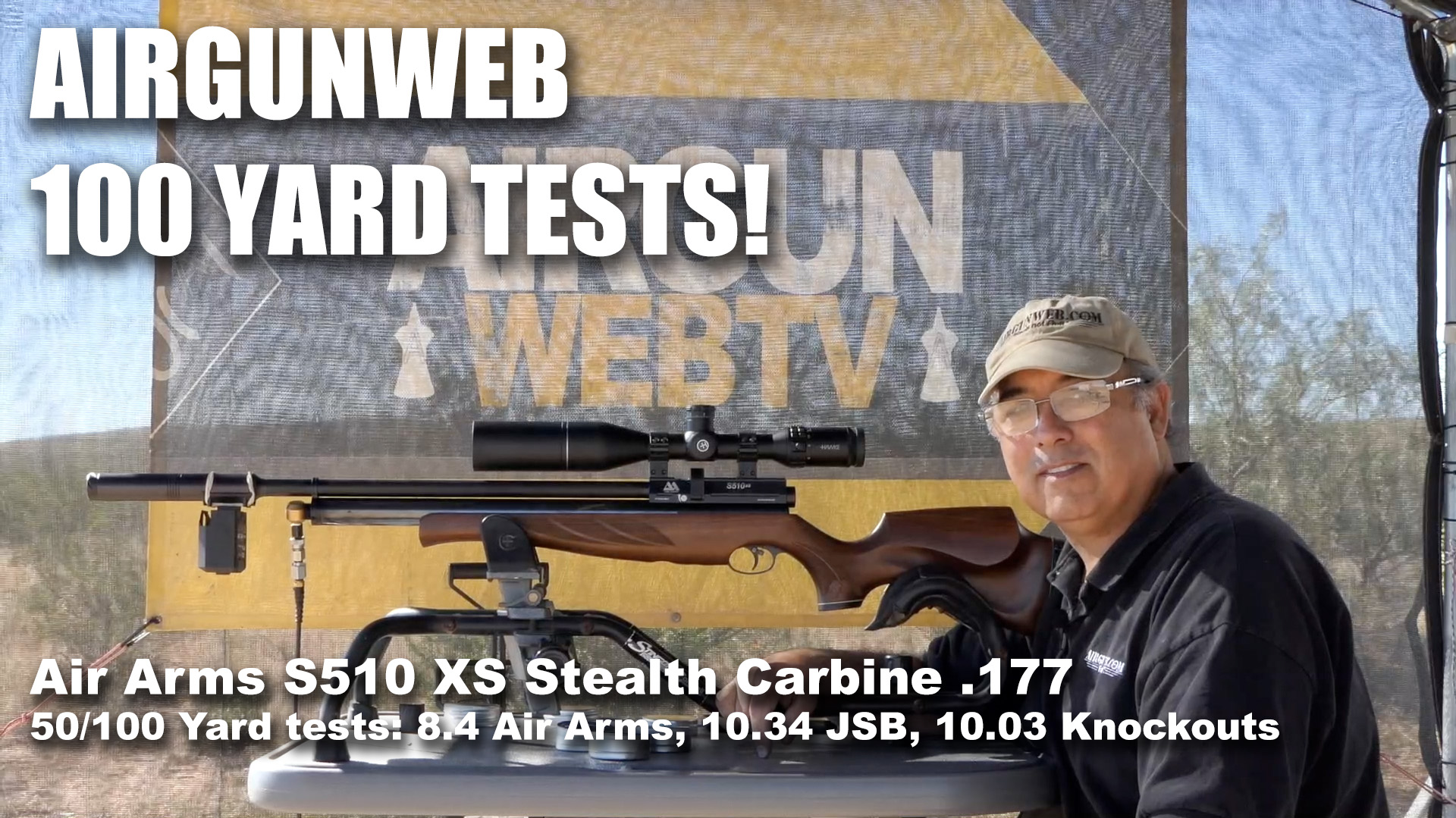 AIRGUNWEB REVIEW - 100 Yard Tests - Air Arms S510 Stealth