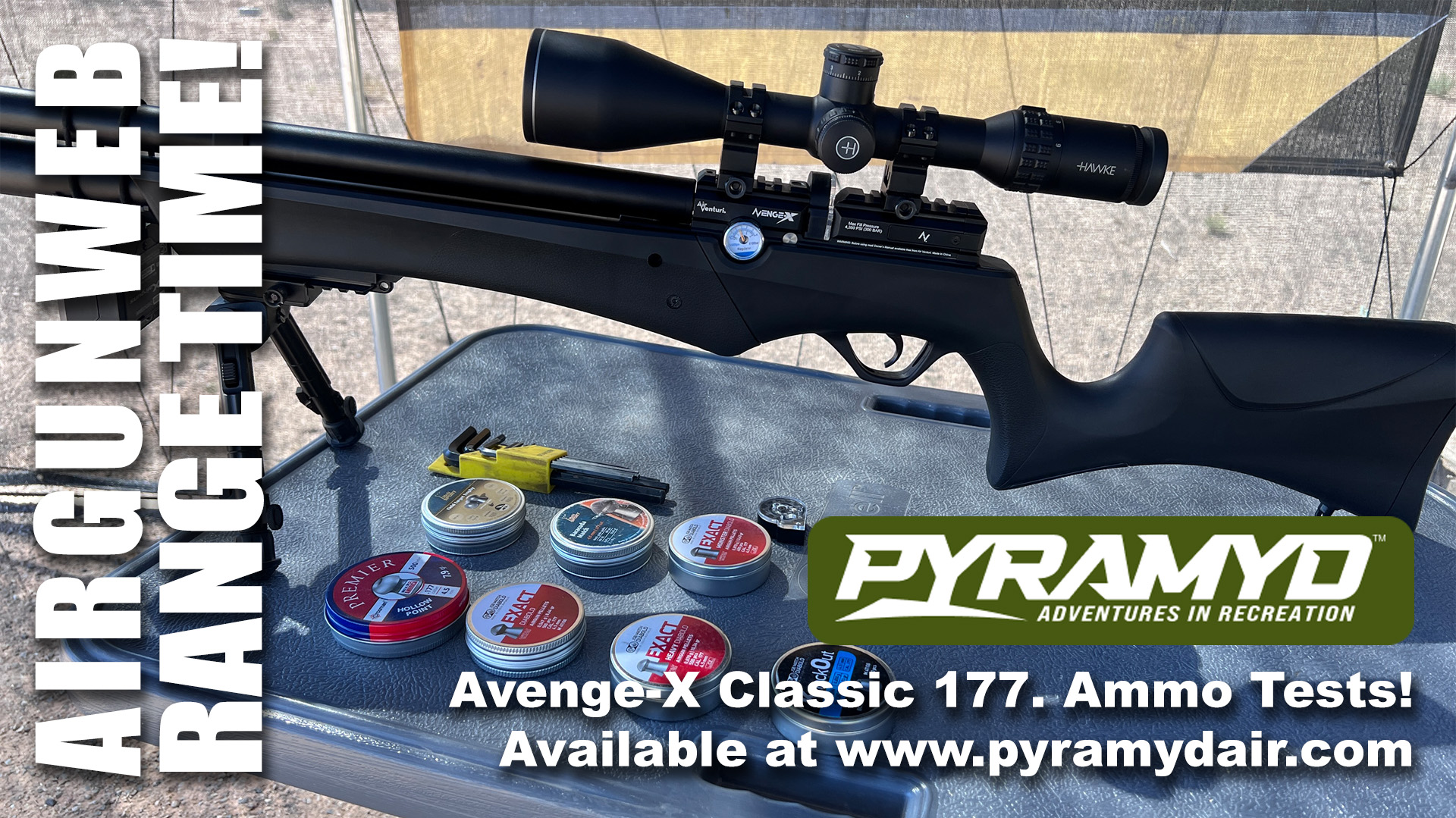 Avenge-X Classic .177 Testing some Pellets and Slugs.