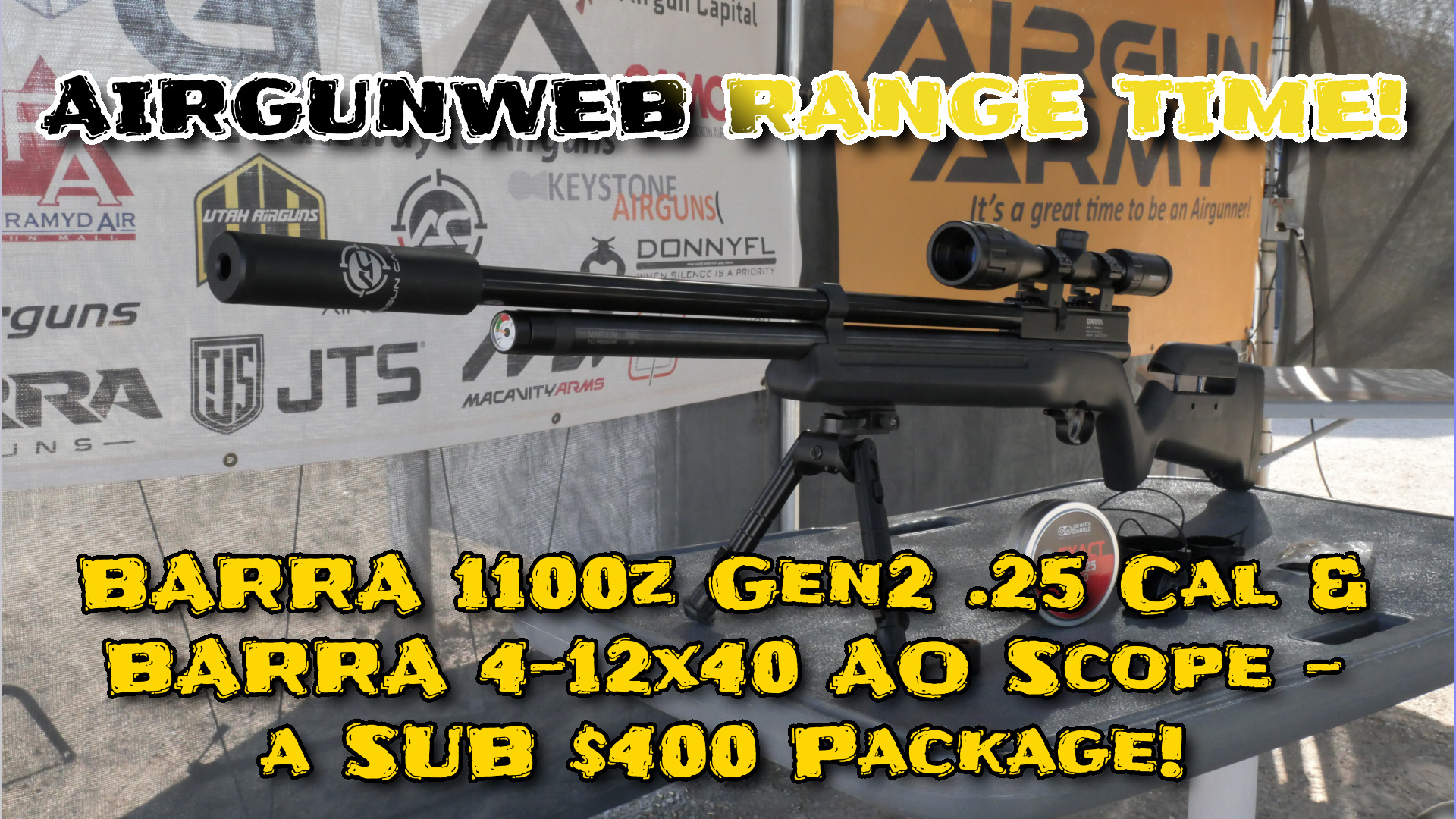 BARRA 1100z Gen2 .25 cal REGULATED PCP airgun