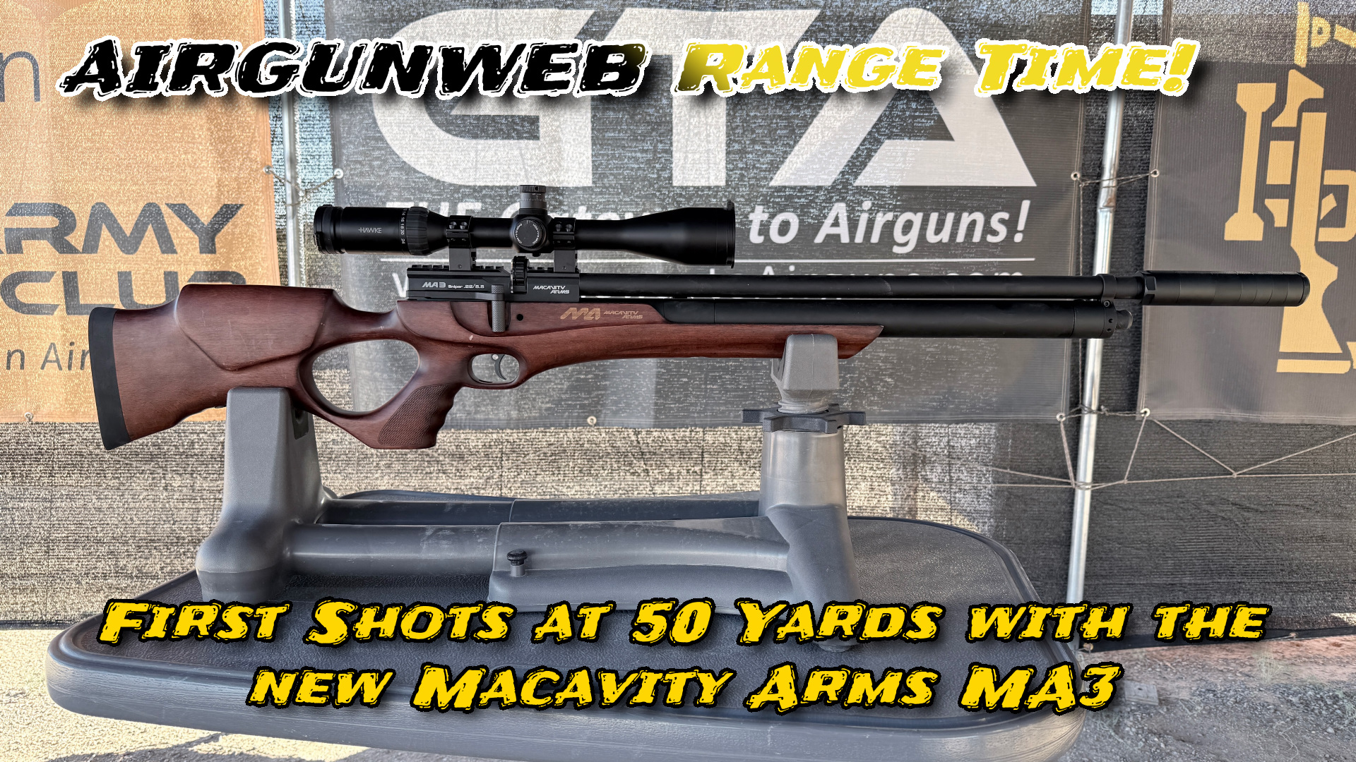 Macavity Arms MA3 First shots at 50 yards with Hawke Optics and JSB ...