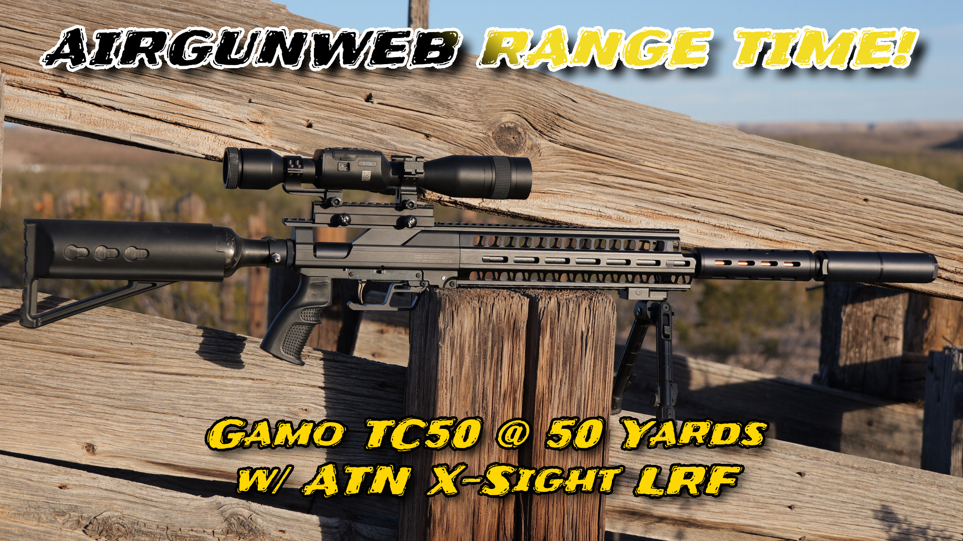 Gamo TC50 with ATN X-Sight 5 LRF - 50 Yard Slug Tests on Steel.