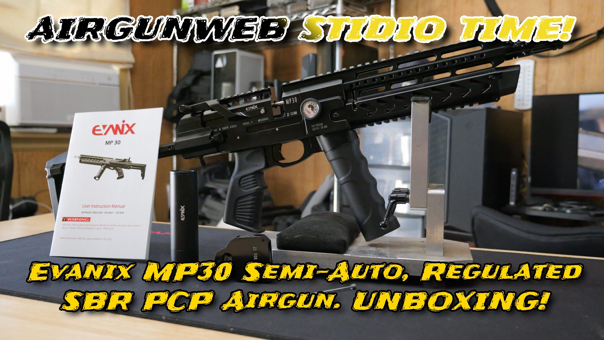 Evanix MP30 Semi-Automatic, Regulated, SBR PCP Airgun!