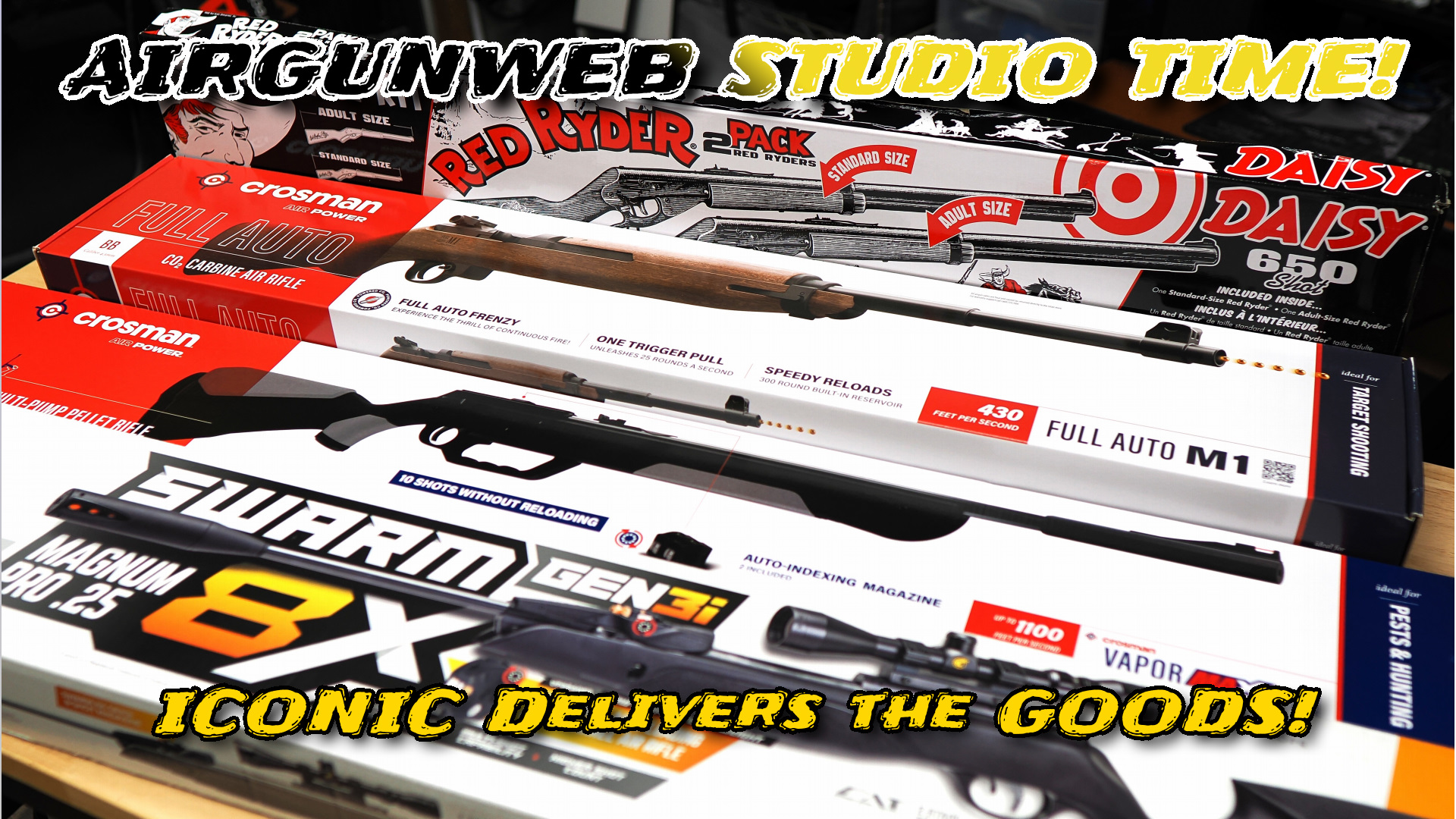 Unboxing gear from ICONIC - Gear from Gamo, Daisy, & Crosman! Let’s see ...